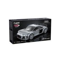Jamara Audi R8 Coup&eacute; Ma&szlig;stab 1:24 Bausatz aus Kunststoffbausteinen, Konstruktionsspielzeug grau