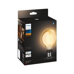 PHILIPS Hue White E27 Filament Globe G93 550 Lumen, LED-Lampe