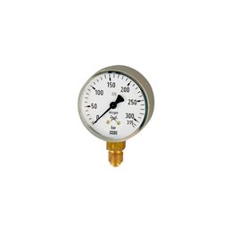 Riegler Manometer neutral, G 1/4 radial unten, Messber. 0 - 400 bar, &Atilde;&tilde; 63 (425)