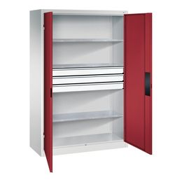 C+P Schwerlastschrank mit Schubladen Acurado, 1950x1200x500mm, 7035/3003 ; C + P M&ouml;belsysteme (8931-5230|S10193)