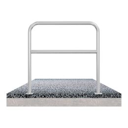Schake Abweiseb&uuml;gel aus Stahlrohr &Oslash; 48 x 2,5 mm Breite: 2000 mm, H&ouml;he: 1000 mm + Querholm, zum Aufd&uuml;beln (448_64)