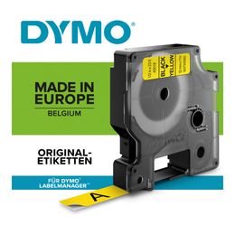 Dymo Schriftband B.12mm/L.7m sw auf gelb (S0720580)