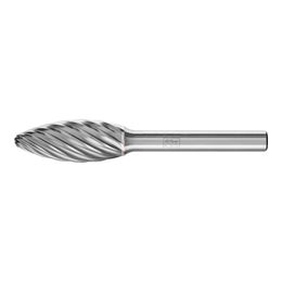 Pferd TOOLS Hartmetall Hochleistungsfr&auml;sstift INOX Flamme B &Oslash; 12x30mm Schaft-&Oslash; 6 mm f&uuml;r Edelstahl (21103382)