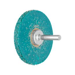 Pferd TOOLS Vulkanisierte Rundb&uuml;rste weich ungezopft RBV &Oslash;63x7 mm Schaft-&Oslash;6 mm Stahl-Draht-&Oslash;0,30 (43507501)