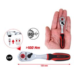 KS Tools 1/4" Monster Bit-Umschaltknarre, 125mm (935.1495)