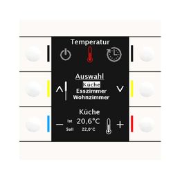 MDT technologies Bedienzentrale Smart 86 Farbdisplay rws/gl&auml;n BE-BZS86.01)