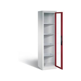 C+P Werkzeugschrank Acurado, H1950xB502xT500mm, Front Rubinrot, Korpus Lichtgrau (8901-055) ; C + P M&ouml;belsysteme (8901-055|S10047)