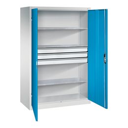 C+P Werkzeugschrank mit Schubladen Acurado, 1950x1200x600mm, 7035/5012 ; C + P M&ouml;belsysteme (8932-5030|S10351)