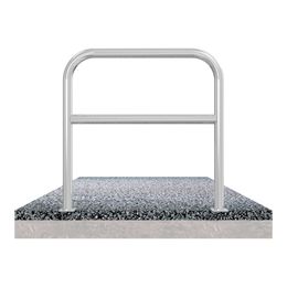 Schake Abweiseb&uuml;gel aus Stahlrohr &Oslash; 60 x 2,5 mm Breite: 1000 mm, H&ouml;he: 1000 mm + Querholm, zum Aufd&uuml;beln (465_62)