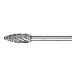 Pferd TOOLS Hartmetall Hochleistungsfr&auml;sstift INOX Flamme B &Oslash; 10x25 mm Schaft-&Oslash; 6 mm f&uuml;r Edelstahl (21103282)