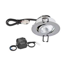 EVN Lichttechnik P-LED Deckeneinbauleuchte 3000K 230V rund chr PC20N61102)