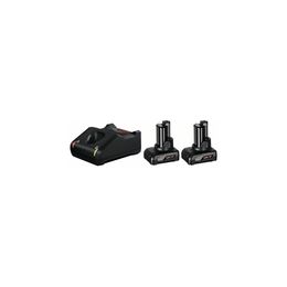 Bosch Akku Starter-Set: 2 x GBA 12 Volt 6,0 Ah und GAL 12V-40 (1600A01B20)