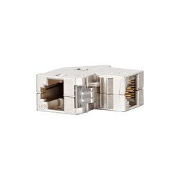 BTR NETCOM RJ45-Kupplung Cat.6 snap-in, 90Gr 1309A1-I)