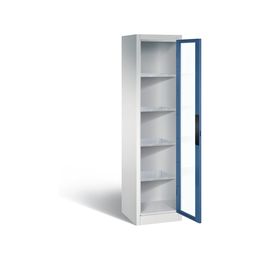 C+P Werkzeugschrank Acurado, H1950xB502xT500mm, Front Fernblau, Korpus Lichtgrau (8901-055) ; C + P M&ouml;belsysteme (8901-055|S10044)