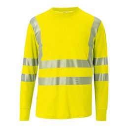 K&Uuml;BLER WORKWEAR K&uuml;bler Longsleeve REFLECTIQ PSA 2 warngelb Form 5145 Gr&ouml;&szlig;e M ; K&uuml;bler Workwear (5145 8205-34-M)