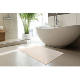 Badematte Kayoombeige, Polyester, Badematten, "Badematte Ocean Touch 425", Kurzflor