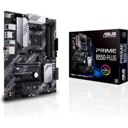 ASUS Mainboard "PRIME B550-PLUS", silber (schwarz, silber), B:27cm H:5,2cm T:33cm, Mainboards