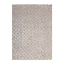 Teppich Kayoom "Royal Glow 825", grau, B:160cm H:30mm L:230cm, Polyester, Teppiche, Teppich, Hochflor