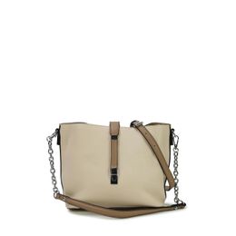 Schultertasche Harpa "MISCHA", Herren, Gr. B/H/T: 12cm x 18cm x 29cm, beige, Polyurethan (PU), mehrfarbig, Taschen Schultertasche, mit wechselbaren Schultergurten