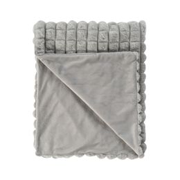 Tagesdecke Kayoom "Decke Spa Essence 125", silber, B:150cm L:200cm, Polyester, Tagesdecken