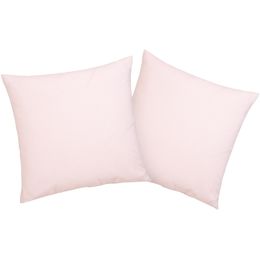 Kissenbez&uuml;ge OTTO HOME "Luisa", rosa, B:80cm L:80cm, Renforc&eacute;, Renforc&eacute;, Kissenbez&uuml;ge, aus 100% Baumwolle, mit Rei&szlig;verschluss, atmungsaktiv, uni