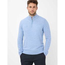 Brax Herren Strickpullover "Style STEFFEN"blau, Gr. 4XL, Strick, 80% Wolle, 20% Polyamid, Pullover