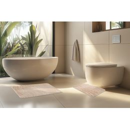 Badematte Kayoombeige, Polypropylen, Badematten, "Badematte Lagoon 125", Kurzflor