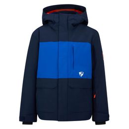 Skijacke Ziener "ALIM-Z jacket junior", Jungen, Gr. 116, schwarz navy, Obermaterial: 100% Polyester; Obermaterial 2: 100% Polyester; Futter: 100% Polyamid; Futter 2: 100% Polyester; Wattierung: 100% Polyester, Jacken Skijacke