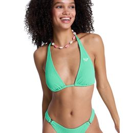 Triangel-Bikini-Top Roxy "Roxy Sunshine Tiki Tri", Damen, Gr. M, Cup B, katydid, Obermaterial: 89% Polyester, 11% Elasthan;, Bikini-Oberteile