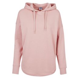 Rundhalspullover Urban Classics "Urban Classics Damen Ladies Oversized Terry Hoody", Damen, Gr. S, lightrose, 100% Baumwolle, unifarben, oversize, ohne Ausschnitt, Pullover Rundhalspullover