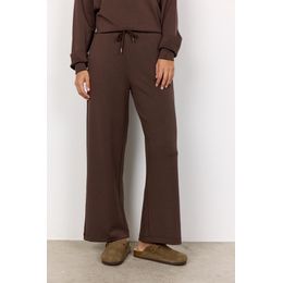 Jogger Pants soyaconcept "SC-BANU 33", Damen, Gr. L, N-Gr, hot fudge, Sweatware, Obermaterial: 48% Modal, 48% Polyester, 4% Elasthan, unifarben, gerade kn&ouml;chellang, Hosen, mit geradem Bein