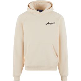 PEQUS Damen Kapuzensweatshirt "PEQUS PEQUS Chest Logo Hoodie"cream, Gr. S, bedruckt, 100% Baumwolle, Sweatshirts