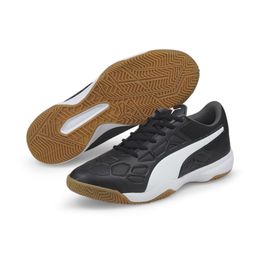 Puma Damen Hallenschuh "TENAZ", Gr. 46, wei&szlig;, Synthetik, Textil, Schuhe