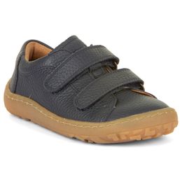 Barfu&szlig;schuh froddo "Barefoot Base", Kinder, Gr. 30, blau (nachtblau), Leder, unifarben, Schuhe Barfu&szlig;schuh, Klettschuh, Kindergartenschuh, Lauflernschuh mit Klettverschl&uuml;ssen