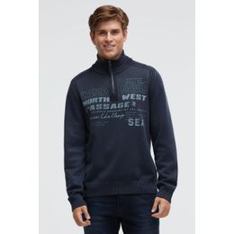 CAMP DAVID Herren Troyercool navy, Gr. XXXL, bedruckt, Strick, Material: 100% Baumwolle, Pullover, aus Baumwolle