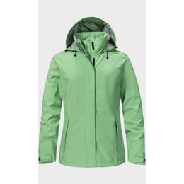 Sch&ouml;ffel Outdoorjacke SCH&Ouml;FFEL "Jacket Gmund L", Damen, Gr. 38, 6175, gr&uuml;n, Oberstoff: Aussenseite: 100% Polyester Futter Rumpf oben: 100% Polyester, sportlich, regular fit, hoch geschlossener Ausschnitt, Jacken Outdoorjacke