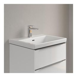 Villeroy & Boch Villeroy und Boch Subway 3.0 Waschtisch 4A7060R1 60x47 cm, mit 1 Hahnloch/mit &Uuml;berlauf, Wei&szlig;, CeramicPlus