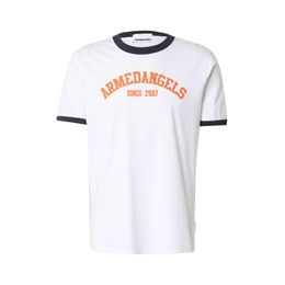 armedangels T-Shirt 'MAARKOS RINGER' Herren Gr&ouml;&szlig;e XL marine / orange / wei&szlig;
