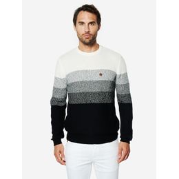 KOROSHI Pullover Herren Gr&ouml;&szlig;e XXL hellgrau / dunkelgrau / schwarz / wollwei&szlig;