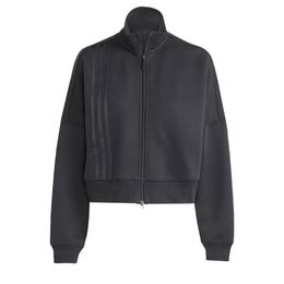 adidas originals Sweatjacke 'Off Placed 3-Stripes Zip' Damen Gr&ouml;&szlig;e XS/S dunkelgrau / schwarz