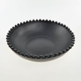 Schwarze dekorative Schale 11x41cm