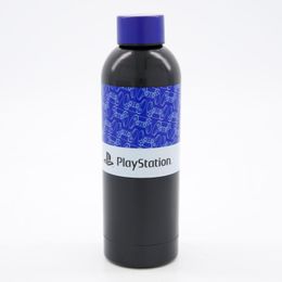 Blau-schwarze Wasserflasche 7x23cm