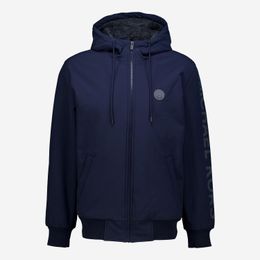 Michael Kors Dunkelblauer Parka mit Futter aus Kunstfell