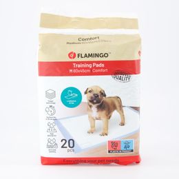 Flamingo 20er-Pack wei&szlig;e Trainingsmatten 60x45cm
