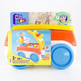 Fisher-Price Mehrfarbiger Mega Bloks Blockdrehwagen