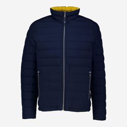 Nautica Dunkelblau-gelbe Wende-Steppjacke