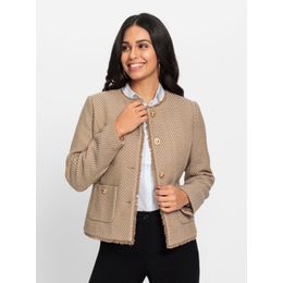 WITT Damen Blazer in Melange-Qualit&auml;t, camel-meliert, Gr&ouml;&szlig;e 36