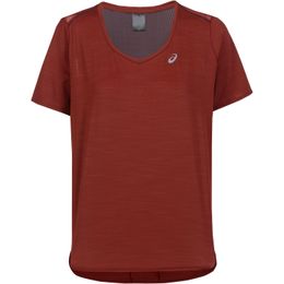 asics ROAD Funktionsshirt Damen - Gr&ouml;&szlig;e XS - rot