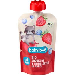 babylove Quetschie Erdbeere & Heidelbeere in Apfel ab 1 Jahr
