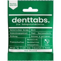 DENTTABS Zahnputztabletten fluoridfrei